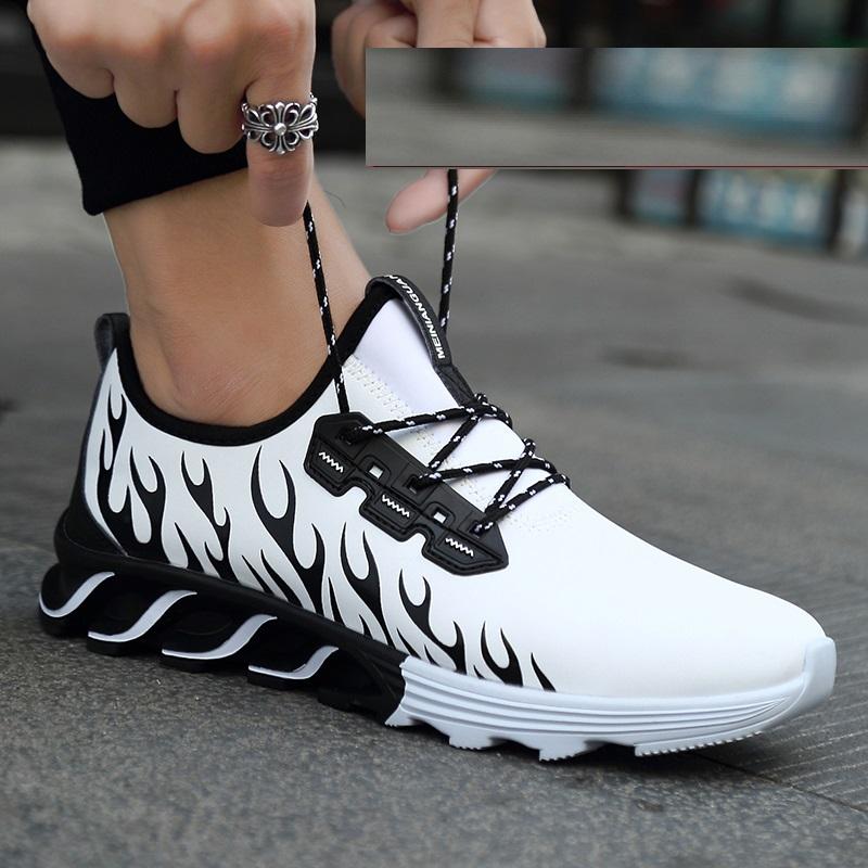 Fashion Sport Running Shoes Fire Pattern - Quymart Apparel