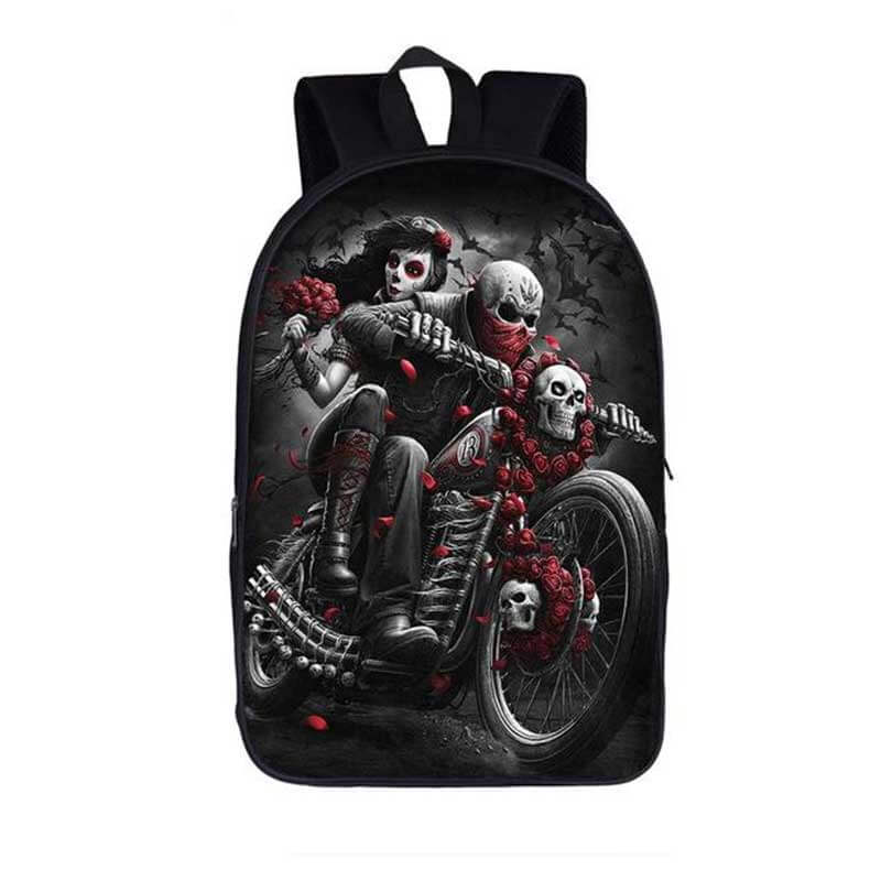 Skull with Rock Backpacks For Teenager - Quymart Apparel