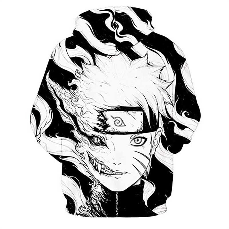 Naruto Nine-Tailed Demon Fox Hoodie - Quymart Apparel