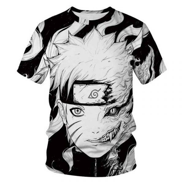 Naruto Nine-Tailed Demon Fox T-Shirt - Quymart Apparel