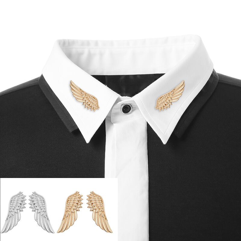 Angle Wings Collar Pin - Quymart Apparel