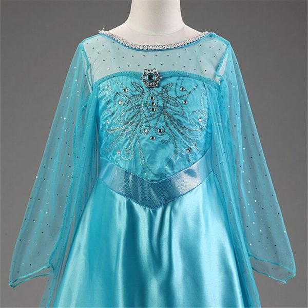 Light Blue Frozen 2 Princess Elsa Dress Cosplay - Quymart Apparel