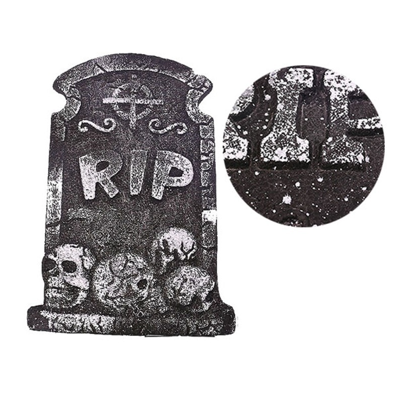 Halloween Foam Skeleton Tombstone Yard Decoration - Home & Garden
