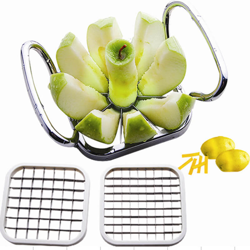 5 in 1 Stainless Steel Vegetable Fruit Cutter - Home & Garden