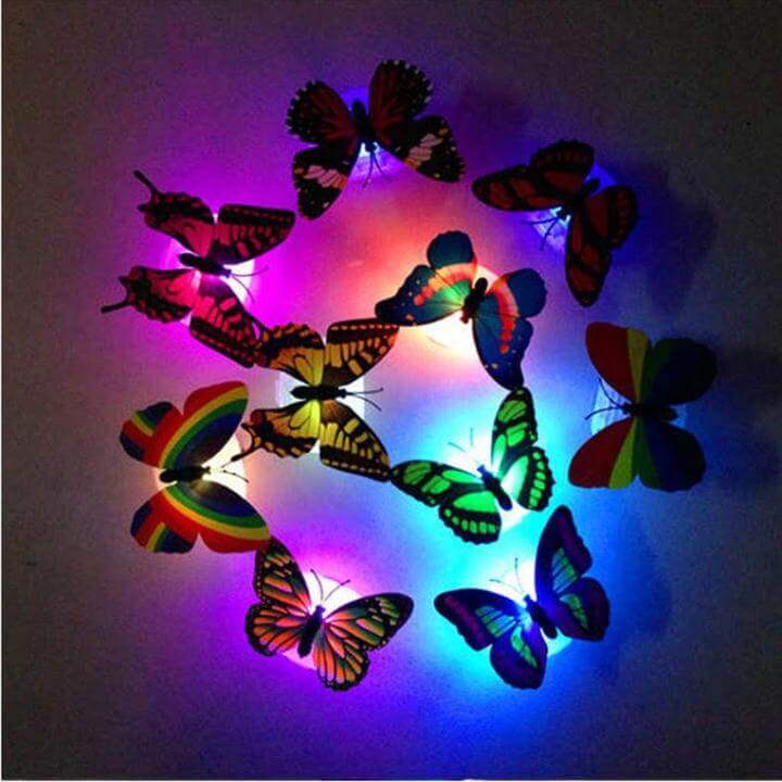 Butterfly LED Light Lamp Home Decor - Home & Garden