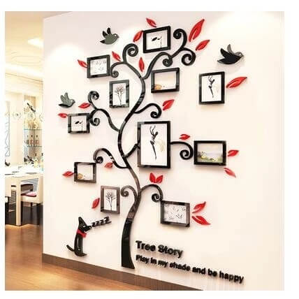 Family Tree 3D Wall Decor Sticker - Home & Garden
