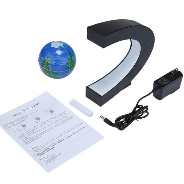 Magnetic Levitation Anti-gravity World Map, Floating Tellurion Globe ...