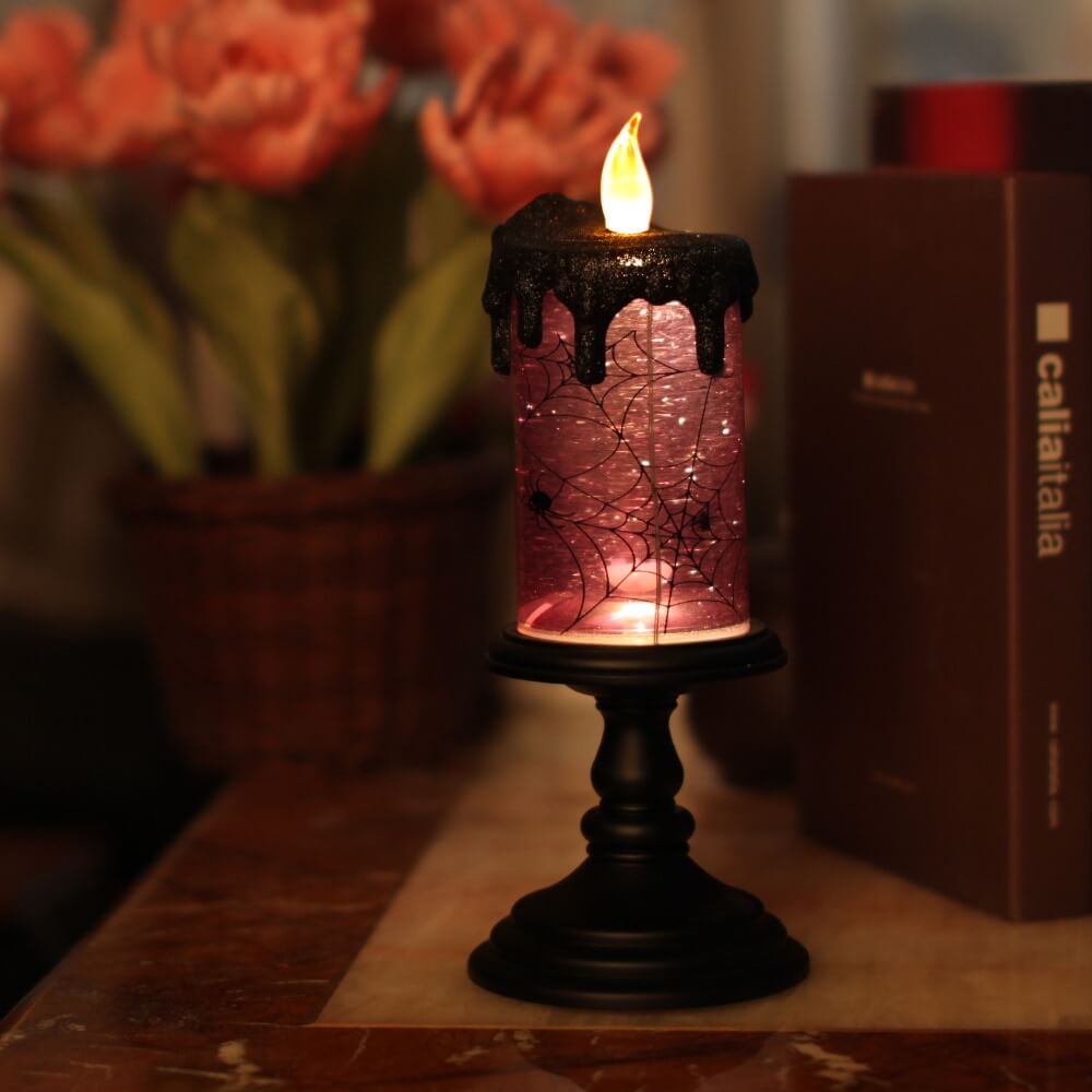 GIVEU Halloween Lamp Flameless Candle in Witch - Home & Garden